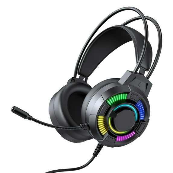 USB Gaming Headsets Featuring Led Effects Noise Reduction Microphone ...