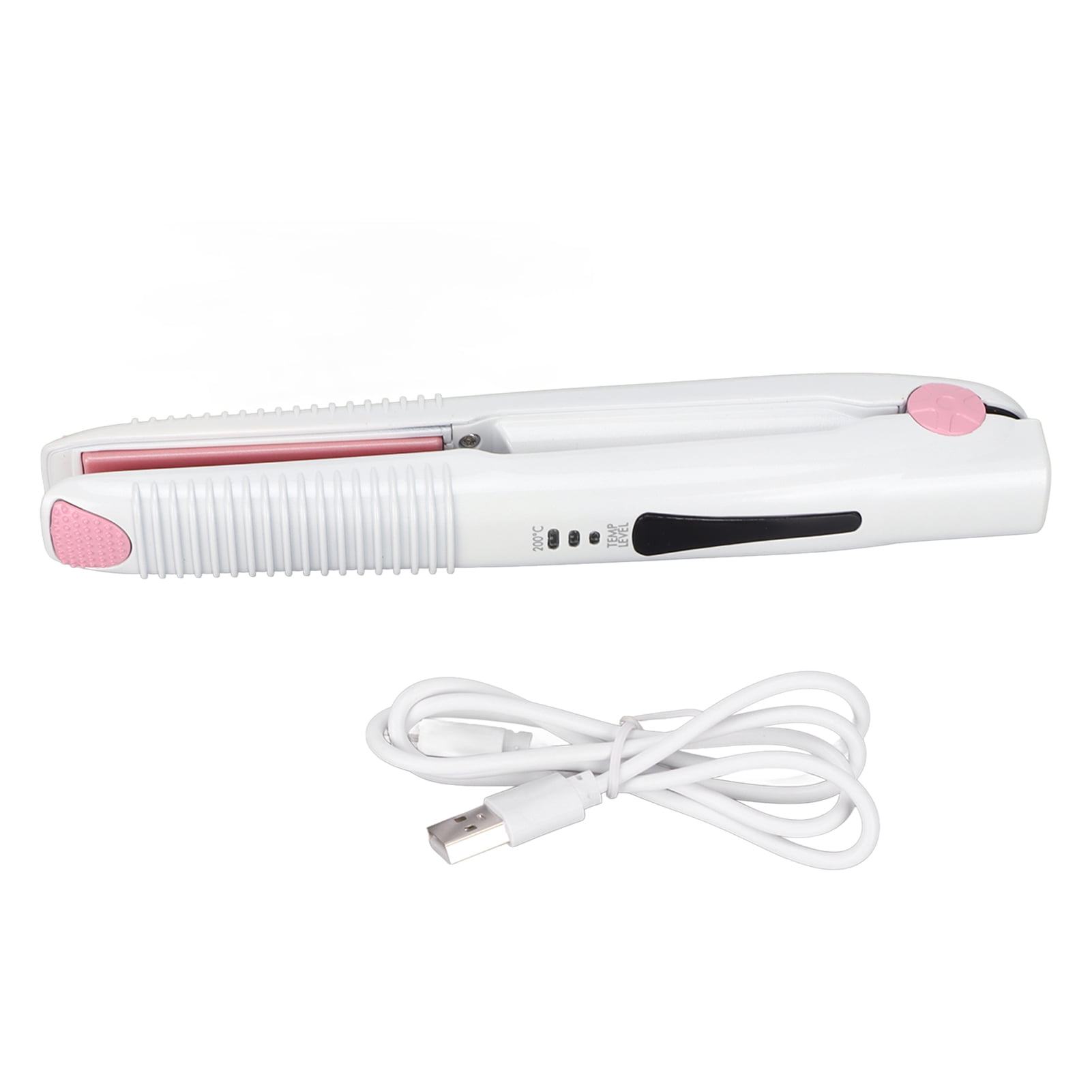 USB Hair Straightener 25W Negative Ions Time Saving Portable Ceramic ...