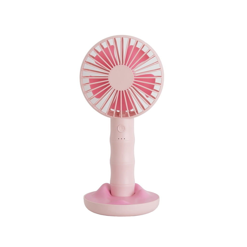 USB Handheld Fan Portable Rechargeable Fans 3-Speed Handy Small Desktop ...