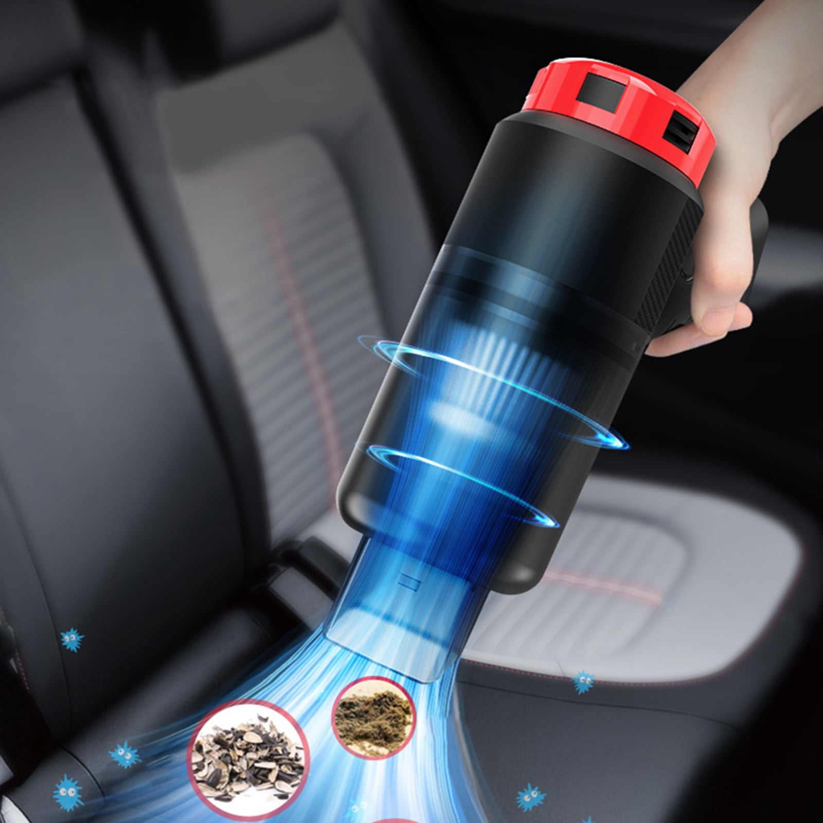 USB Handheld Vacuum Cleaner | Portable Cordless Rechargeable Car & Home ...