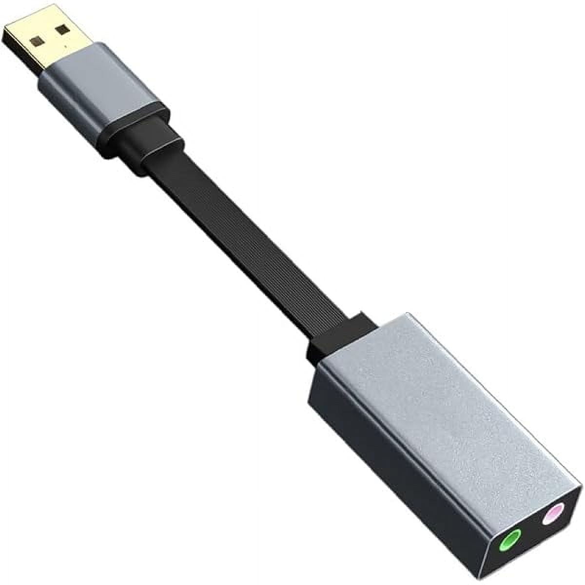 USB Headset Audio Adapter, PAINICA USB External Sound Card to 3.5mm ...