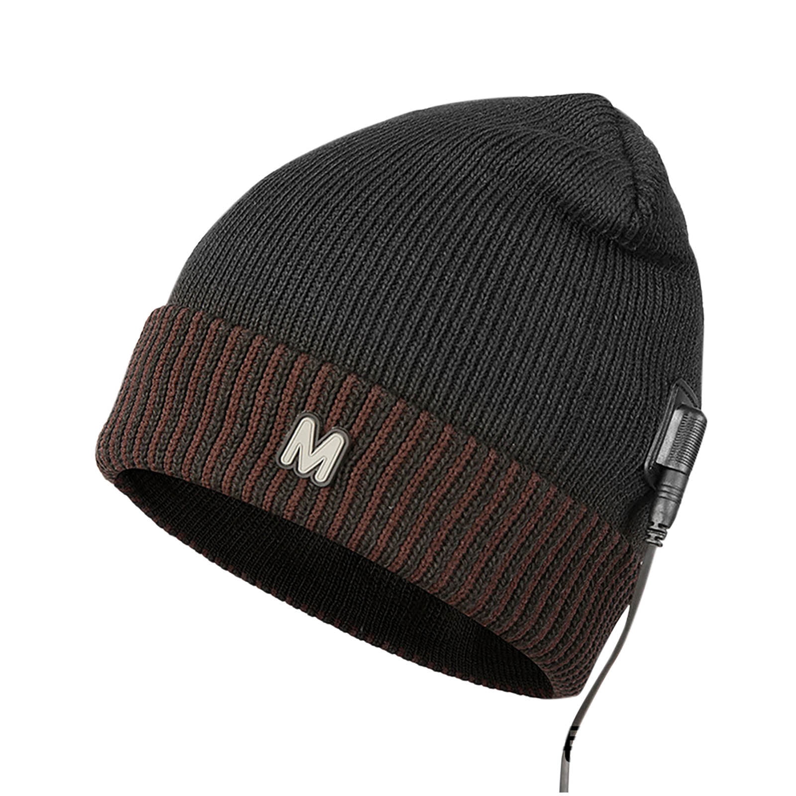 USB Heated Beanie Hat with 3 Heat Levels, Carbon Fiber Heating, Warm ...