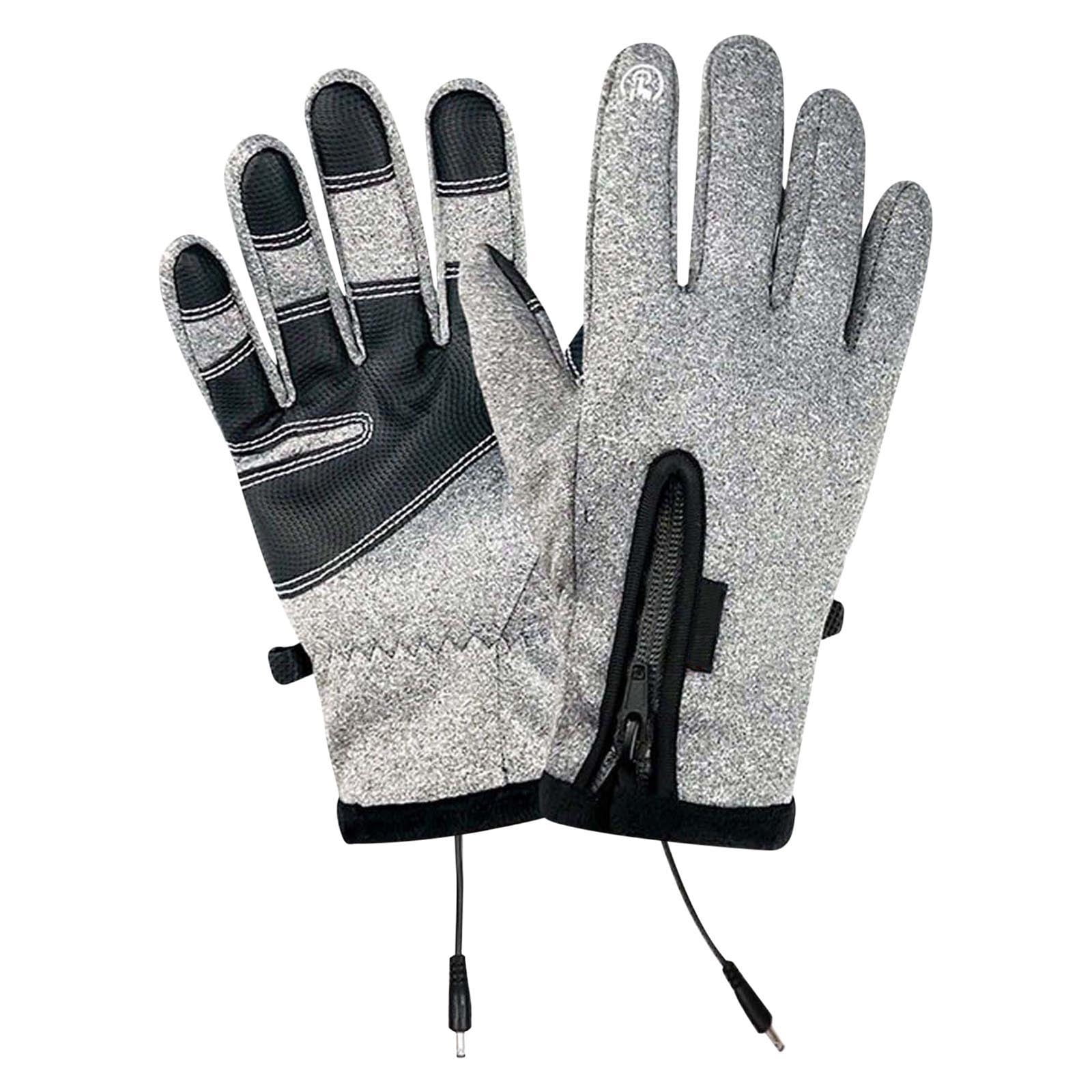USB Heated Gloves for Men and Women, Touchscreen Compatible Finger Tips ...