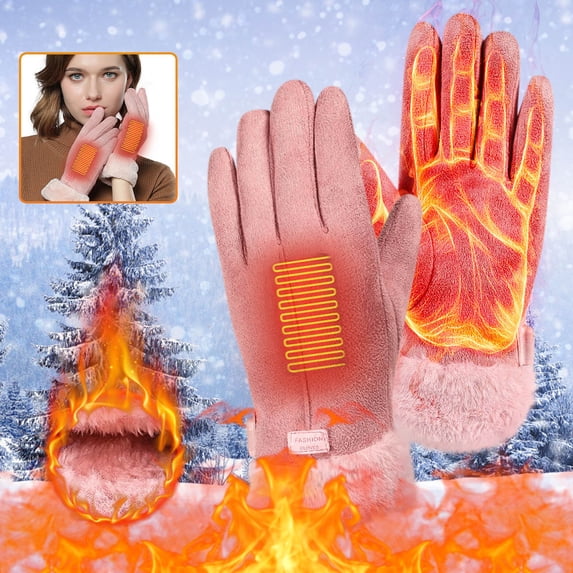 USB Heated Gloves for Men Women Rechargeable Battery Heating Gloves ...