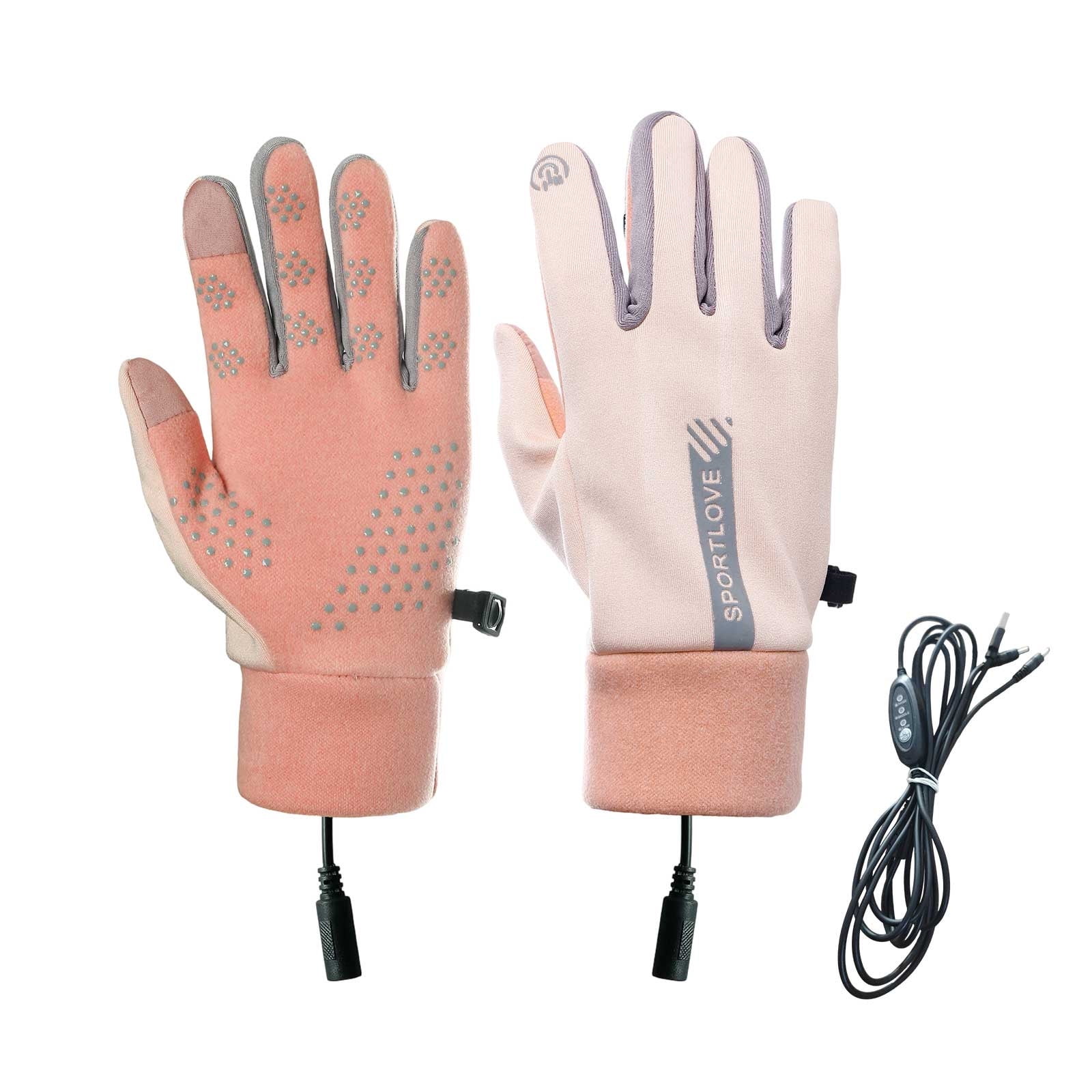 USB Heated Gloves for Outdoor Winter Sports and Cold Weather Activities ...