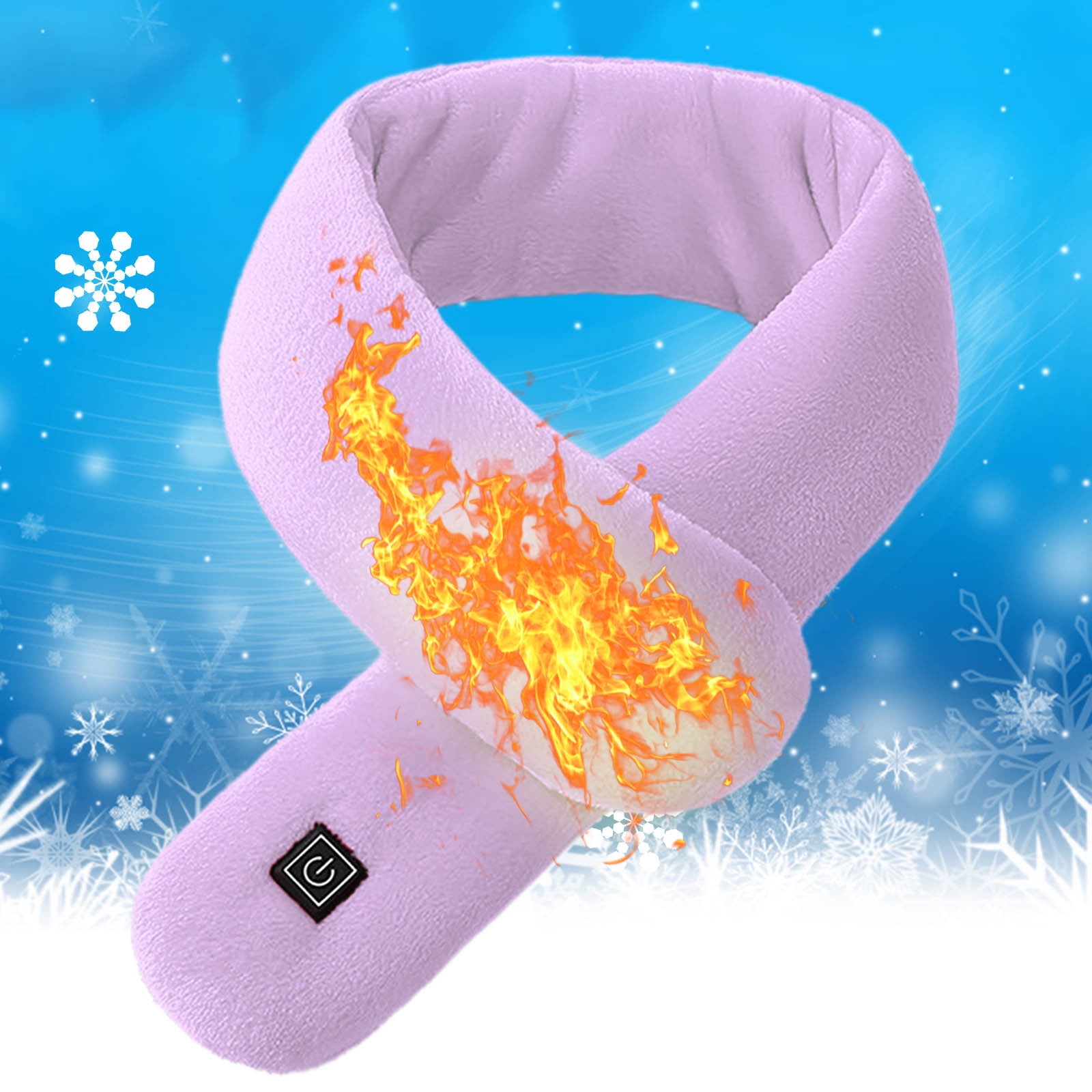USB Heated Scarf for Men and Women 3-Speed Adjustable Neck Warmer ...