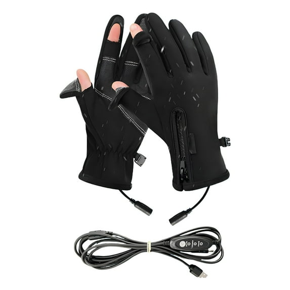 USB Heated Touchscreen Gloves Compatible Ideal For Skiing Cycling ...