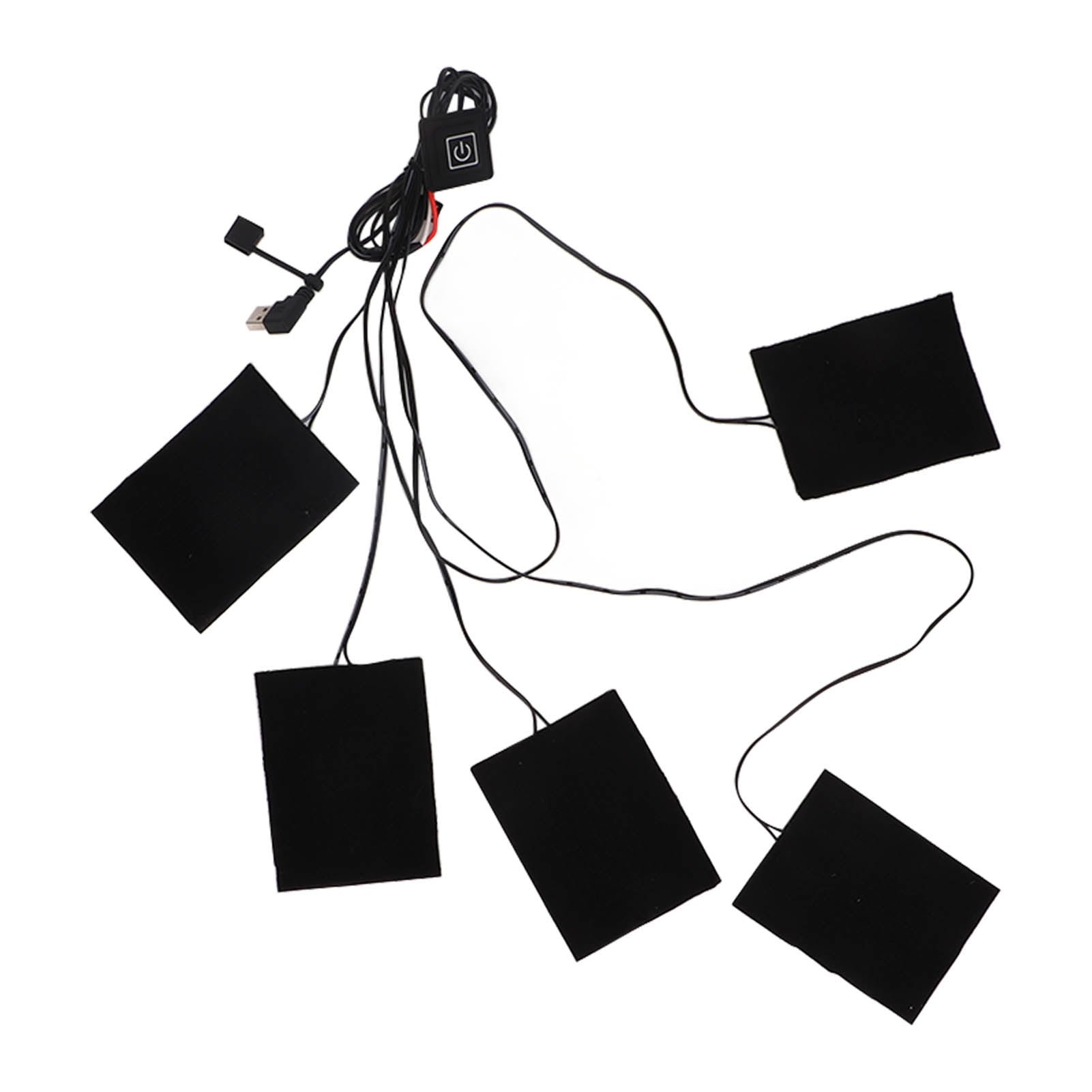 USB Heating Pad Washable Sewable 3 Gears Adjustable 5 in 1 Carbon Fiber ...