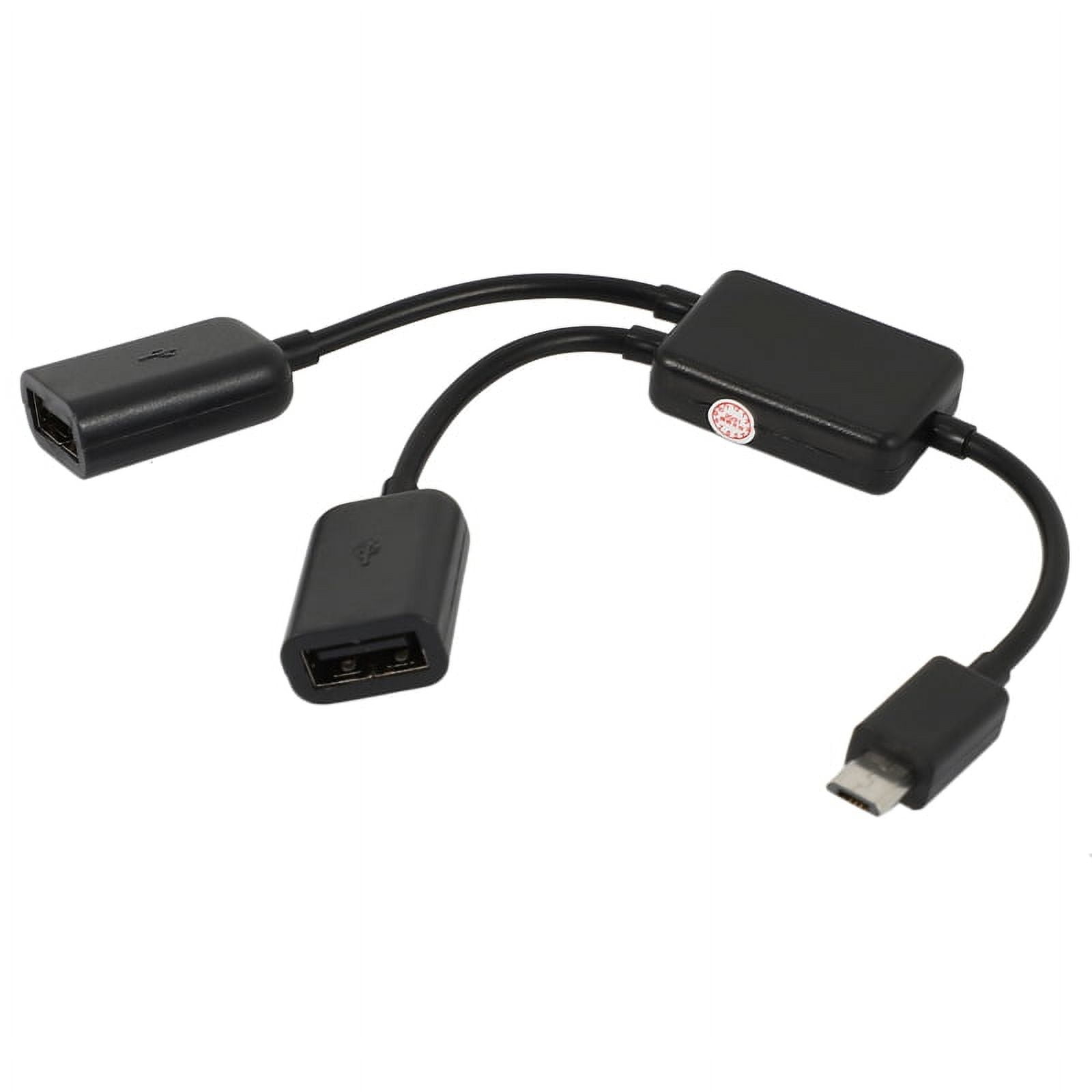 -USB Host Cable,-USB Male to 2X Type A Dual USB Female OTG Adapter ...