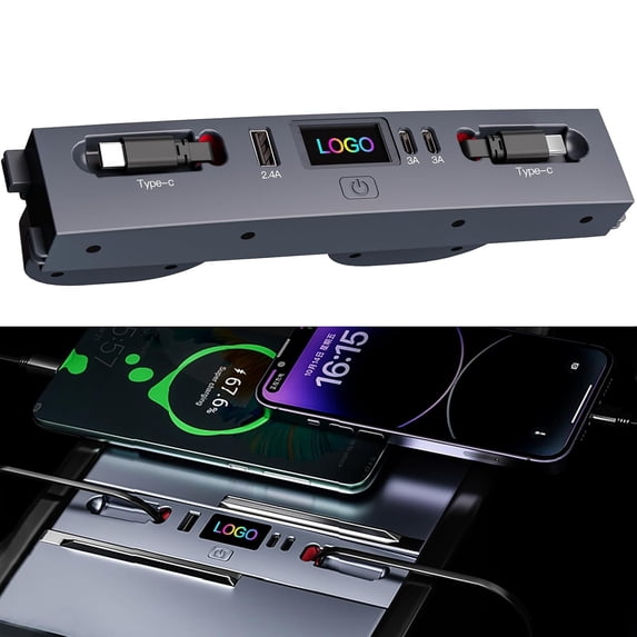 Car USB Charger Hub for 2025 2026 Tesla Model Y Juniper/2024 2025 Model ...