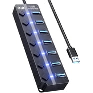 Multiport USB 3.0 Hub, 4-Port USB-C Splitter Expander for PC Laptop ...