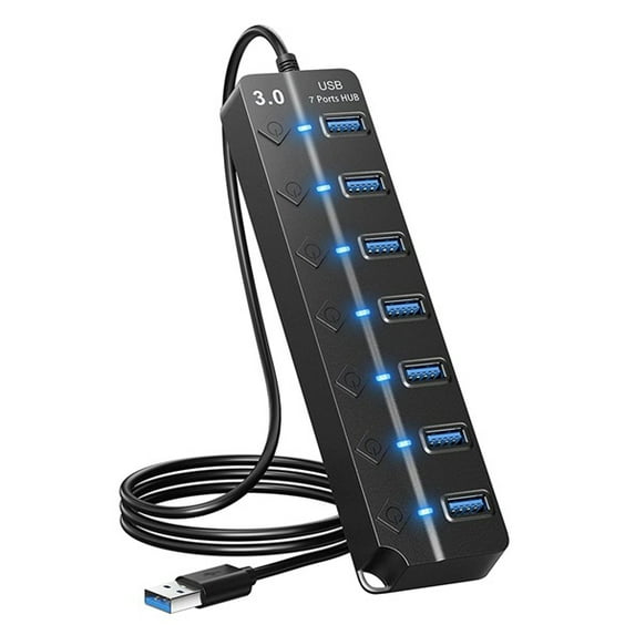 USB Hub 3.0 Multiprise USB High Speed Splitter 4/7 Port 5Gbps Hub Power ...