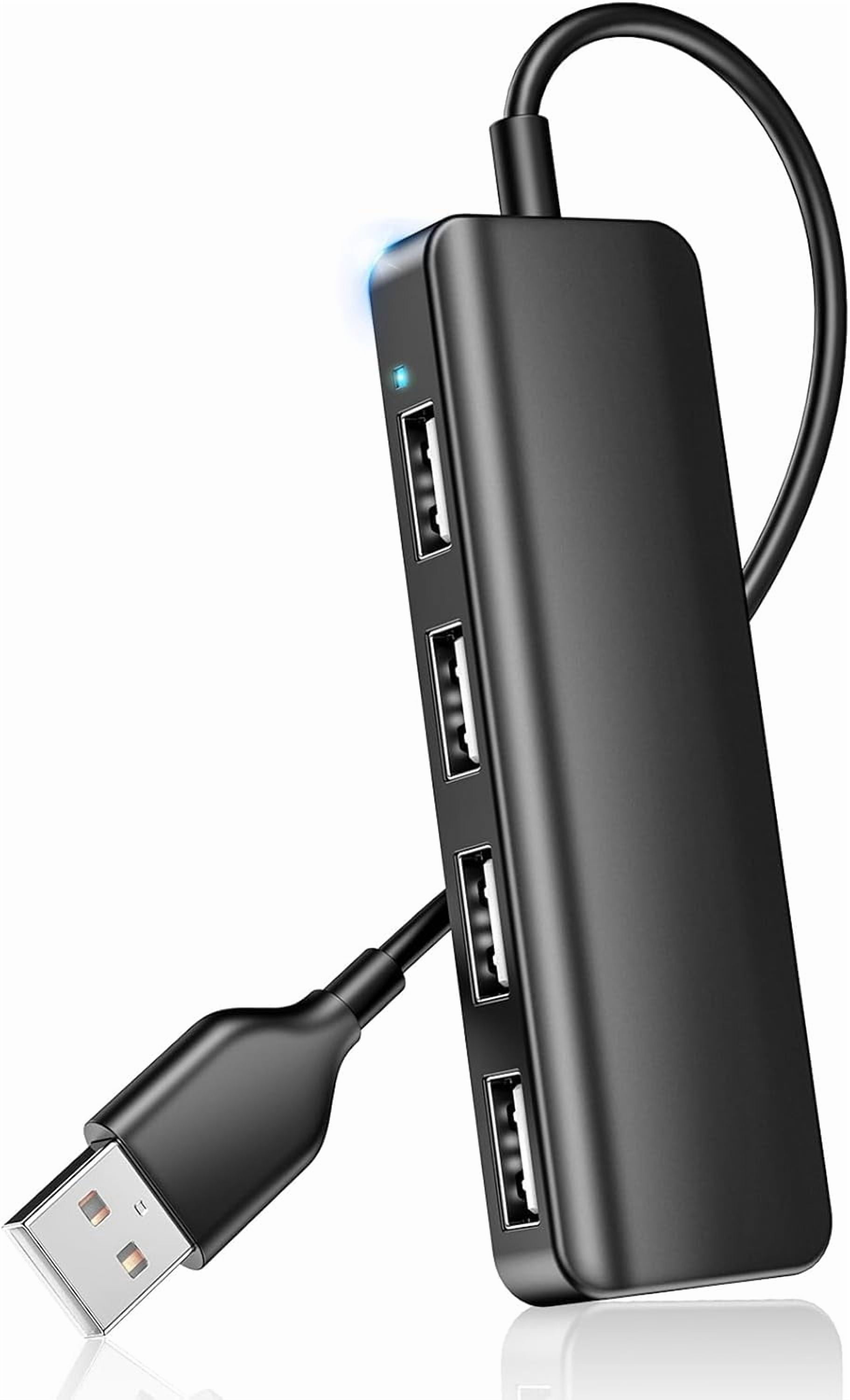 USB Hub 4 Port USB 2.0 Splitter Hub Expander for Laptop Computer Flash ...