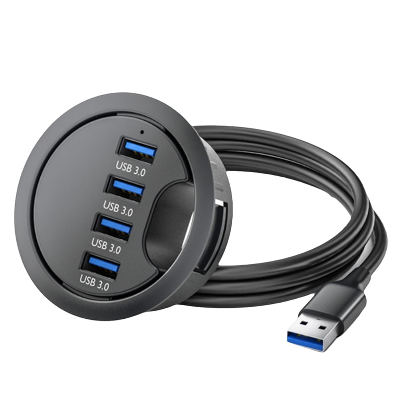 USB Hub Card Reader Computer USB Desktop Docking Station 3.0 Quad Port ...