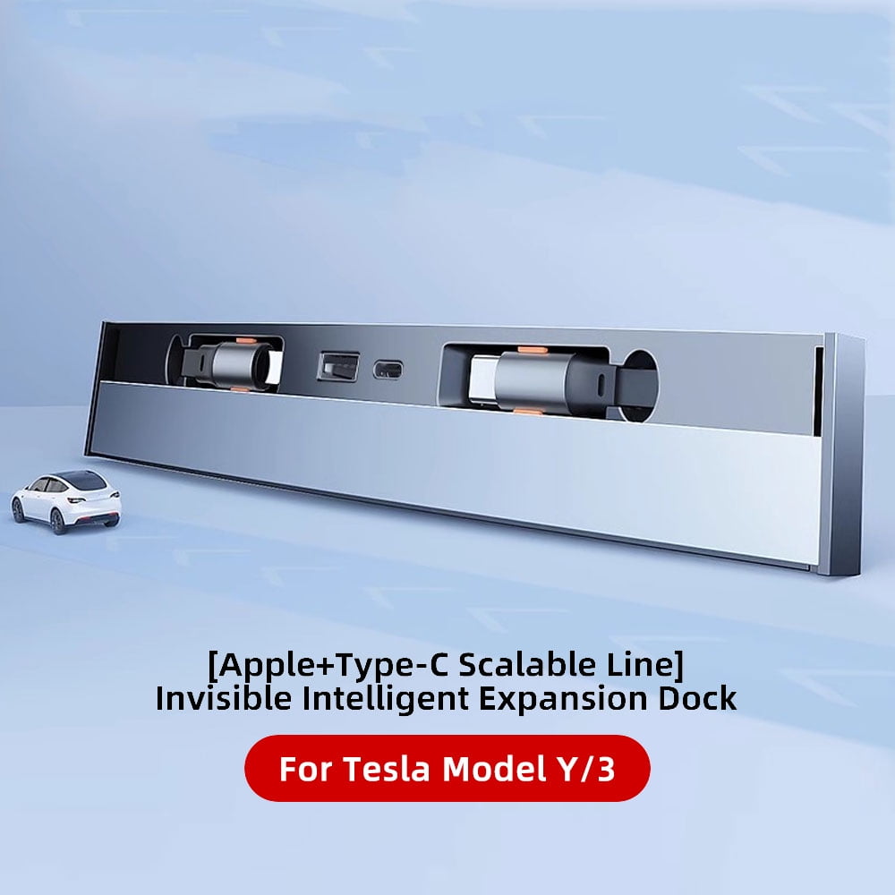 USB Hub Docking Station For Tesla Model Y & Model 3 Central Control ...