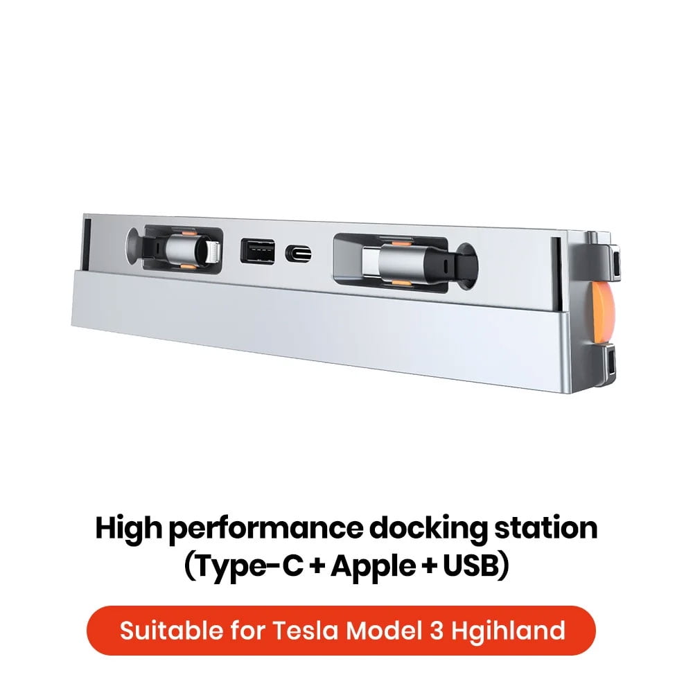 USB Hub for Tesla 2024 Model 3 Highland Cable Center Consoles Organizer ...