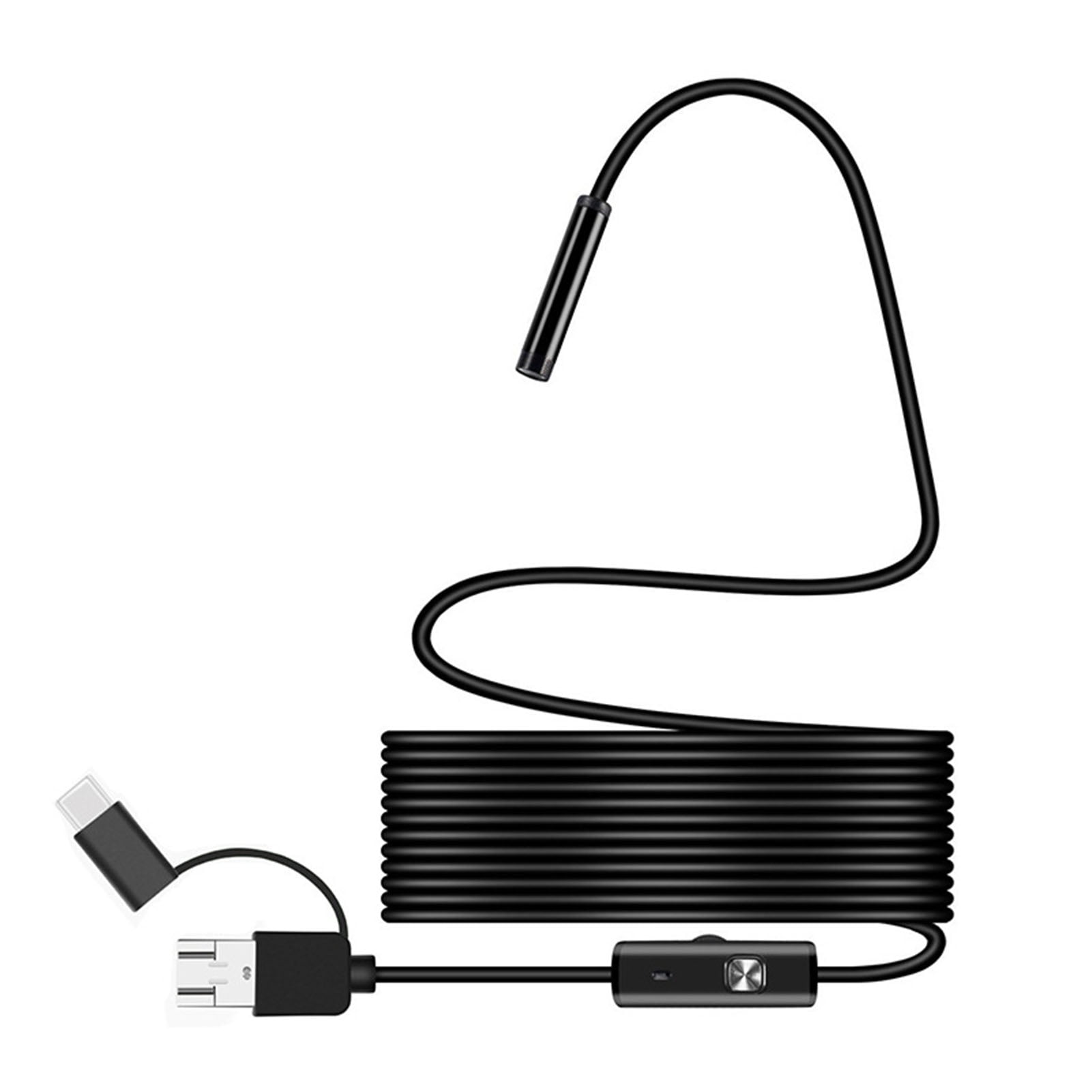 USB Industrial Endoscope Snake 5m Cable High Definition Metal ...