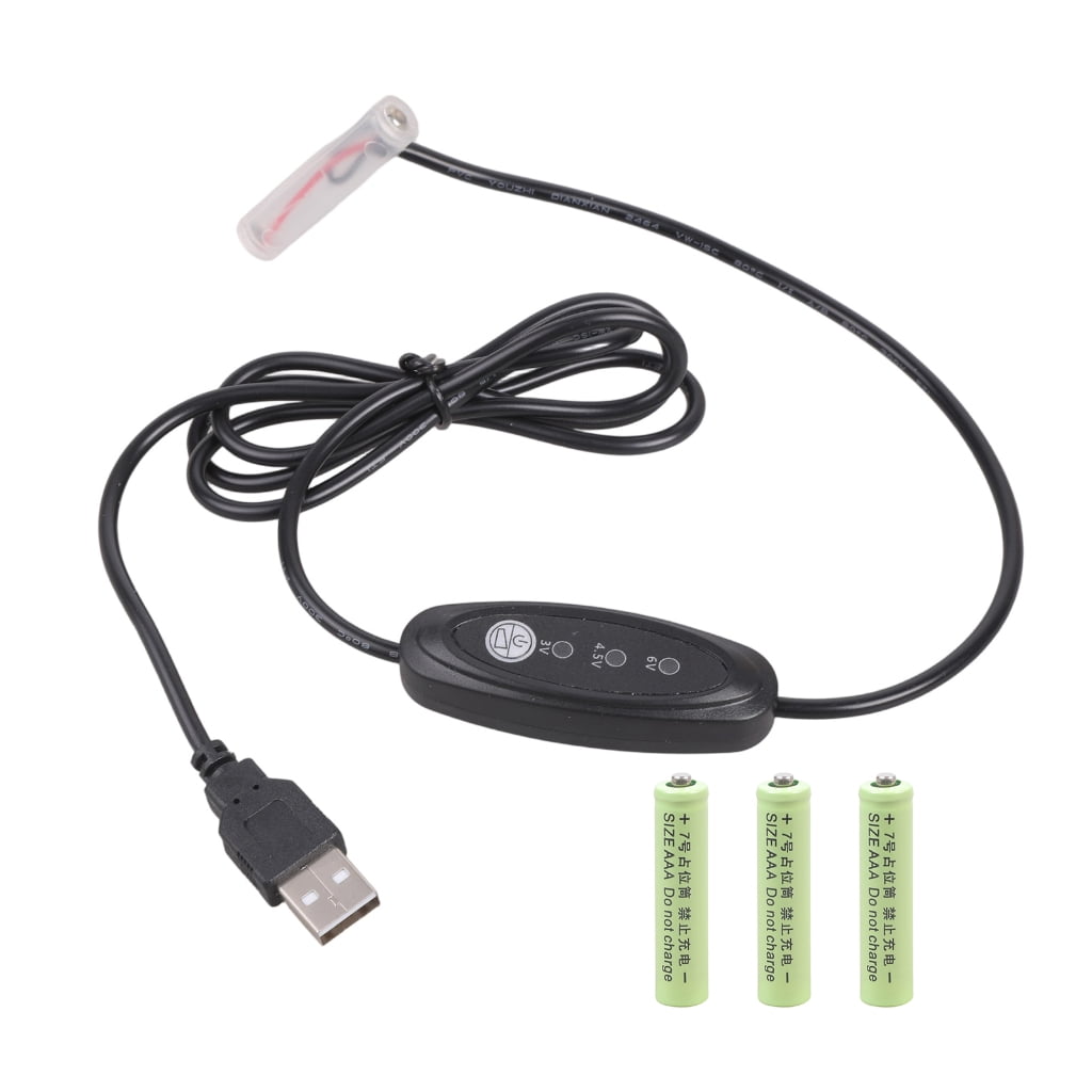 USB Input 5V Output 3V 4.5V 6V Battery Elimination Cable Power Cord for ...