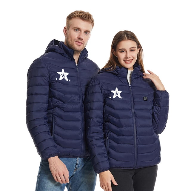 USB Intelligent Constant Temperature Heated Windproof Plus Size Coat ...