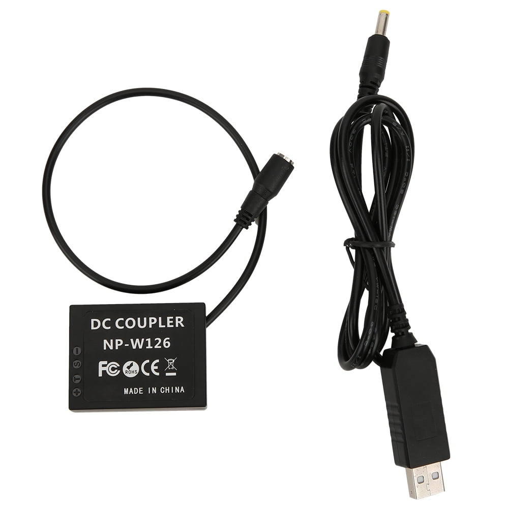 USB Interface to NP W126 Full Decoding Dummy Battery Adapter for Fuji X ...
