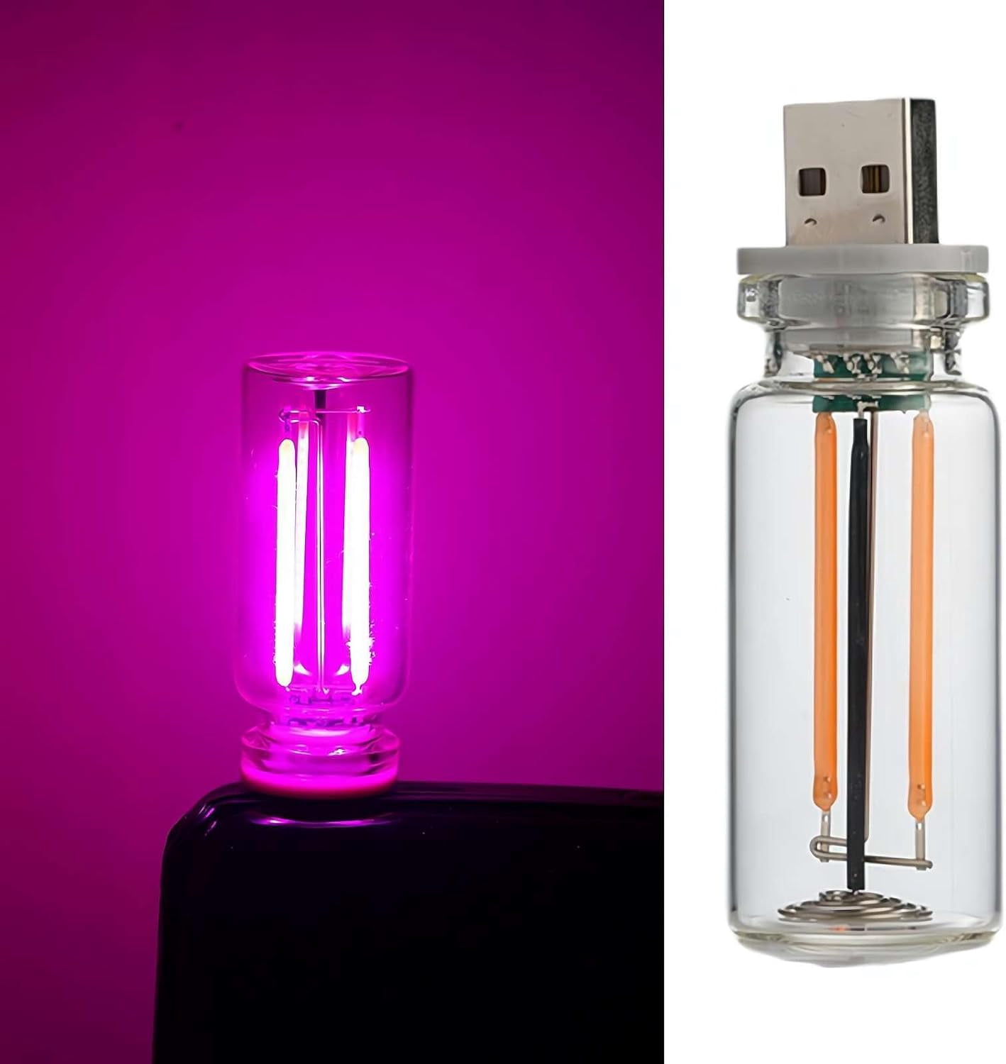 USB Interior Car Lights, USB Retro Car Interior Atmosphere Lights ...