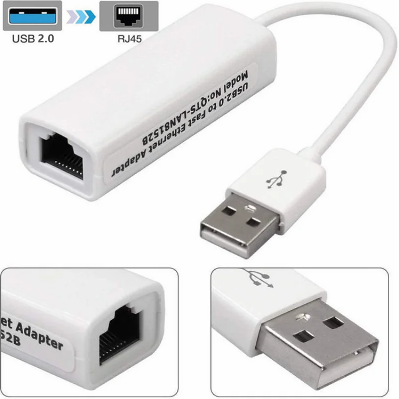 USB Internet Adapter Network Card USB 2.0 To Ethernet Internet RJ45 LAN ...