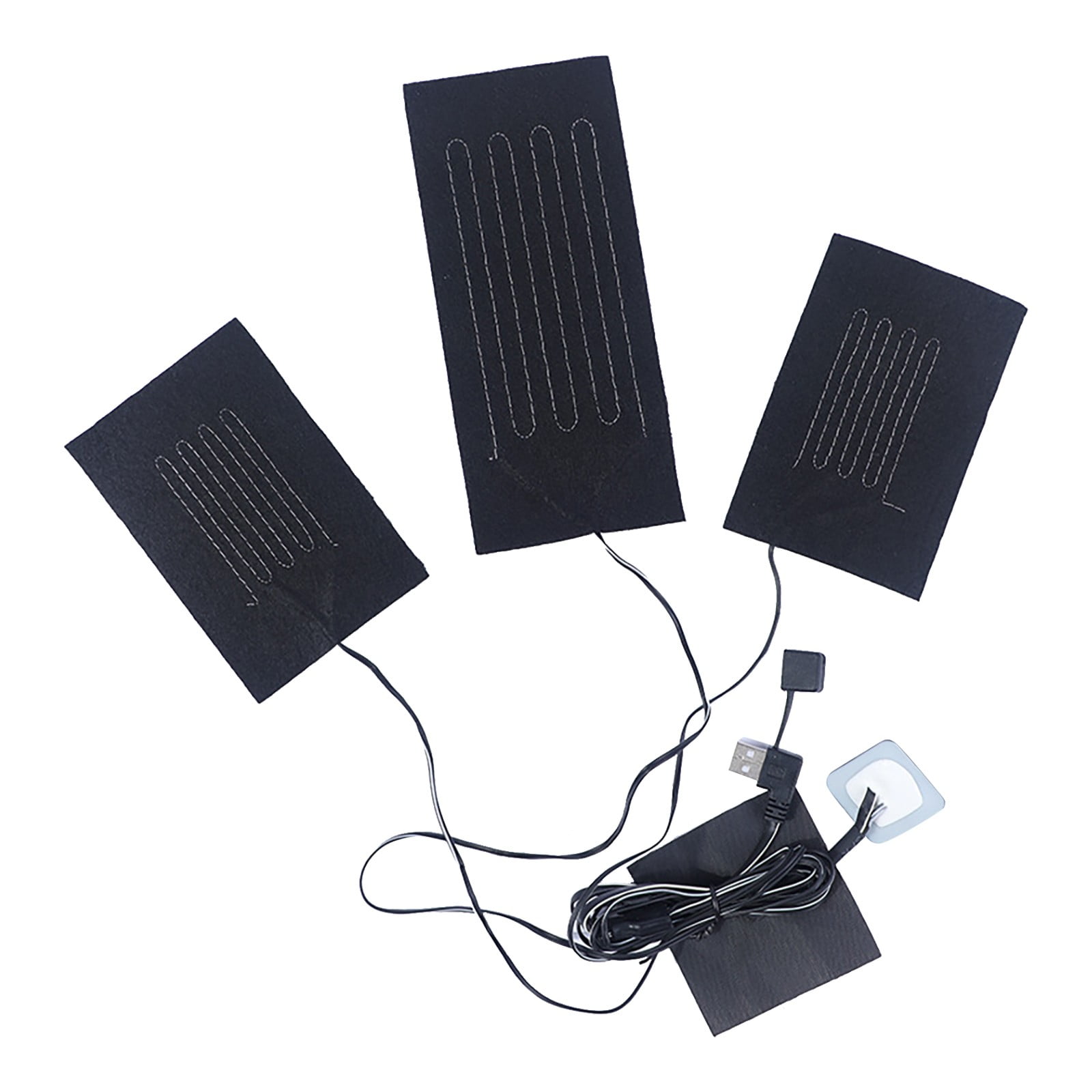 USB Jacket Heated Pad Vest Heater 3in1 Electric Warmer Thermal Cloth ...
