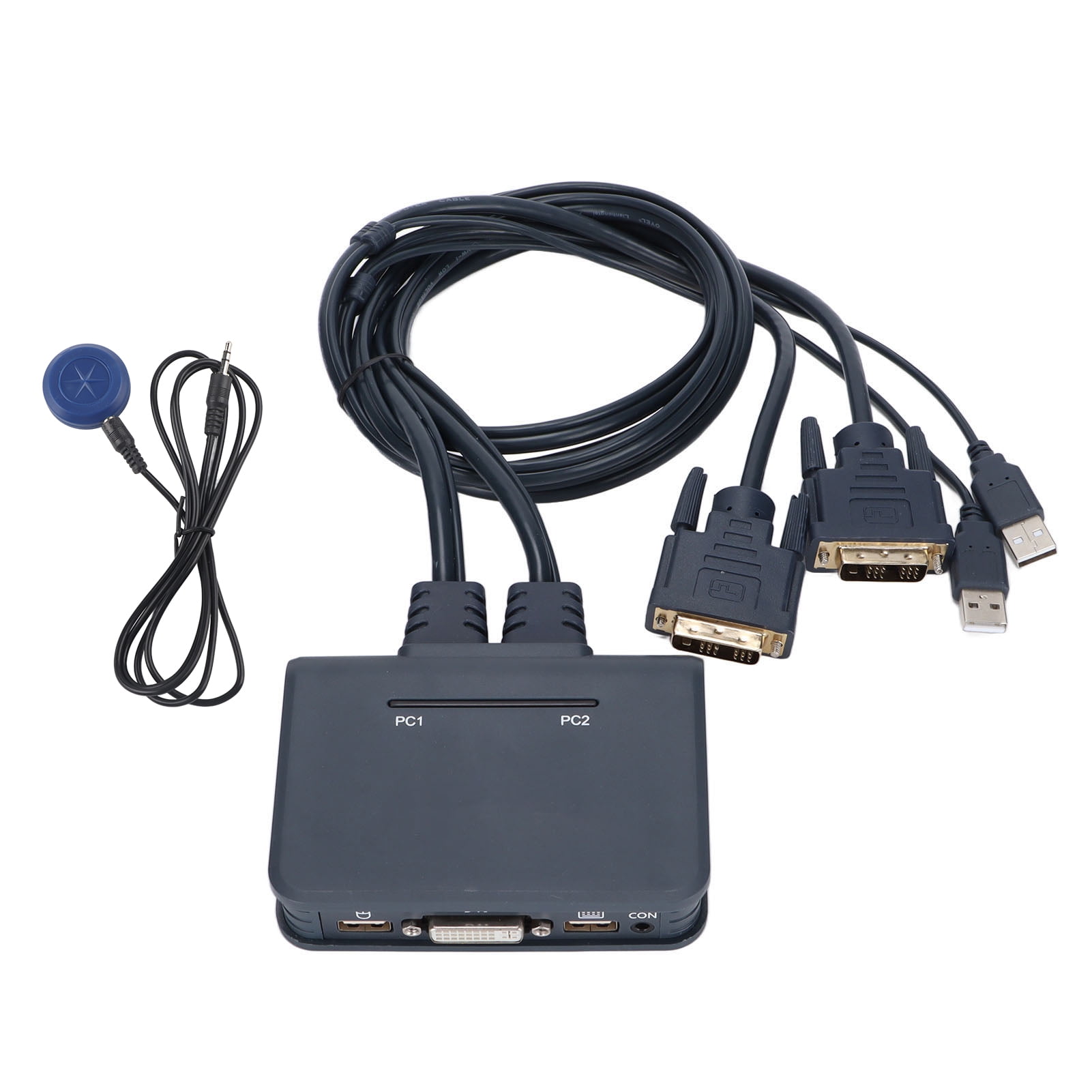 USB KVM Switch 2 Ports Wired HD Multimedia Interface KVM Switch for ...