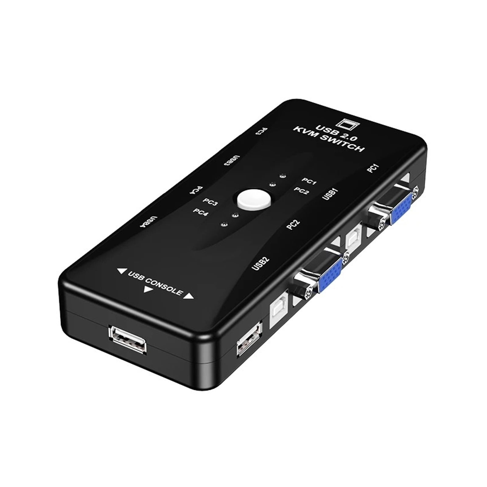 USB KVM Switch Switcher 2/4Port VGA Switch Splitter 1920*1440 VGA Video ...