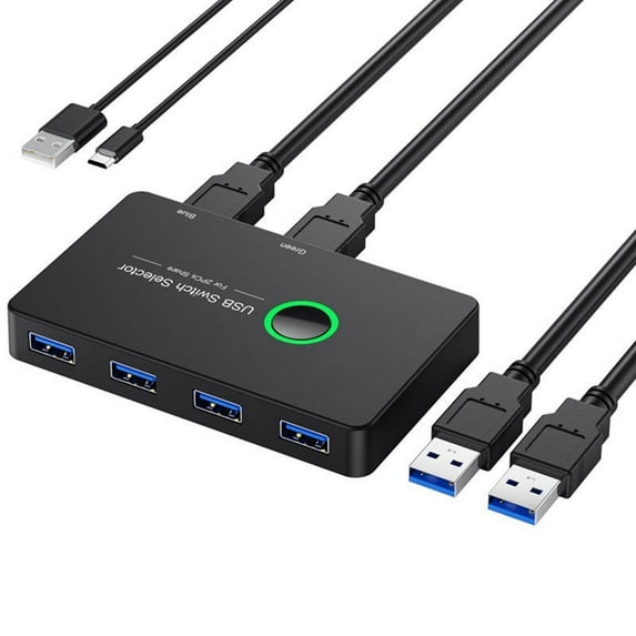 USB KVM Switch USB 3.0 KVM USB Switcher for Keyboard Mouse Printer Mi ...