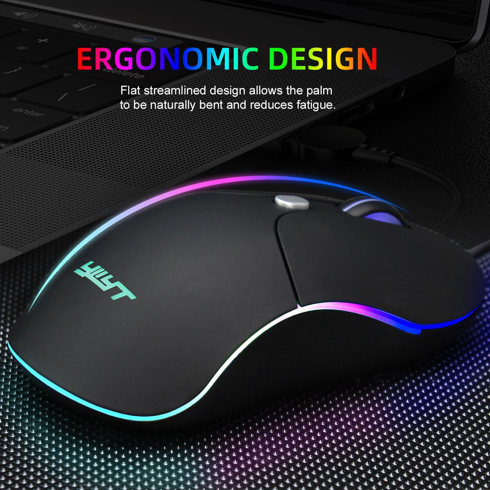 USB LED Backlit RGB Gaming Mouse 3200 DPI office and home Mice with ...