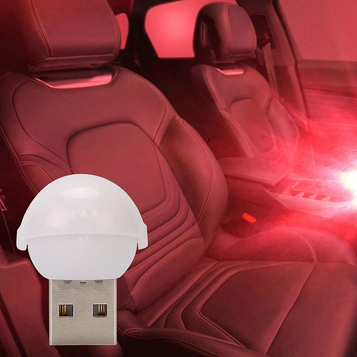 USB LED Car Interior Atmosphere Lights, Plug-in USB Automotive ...