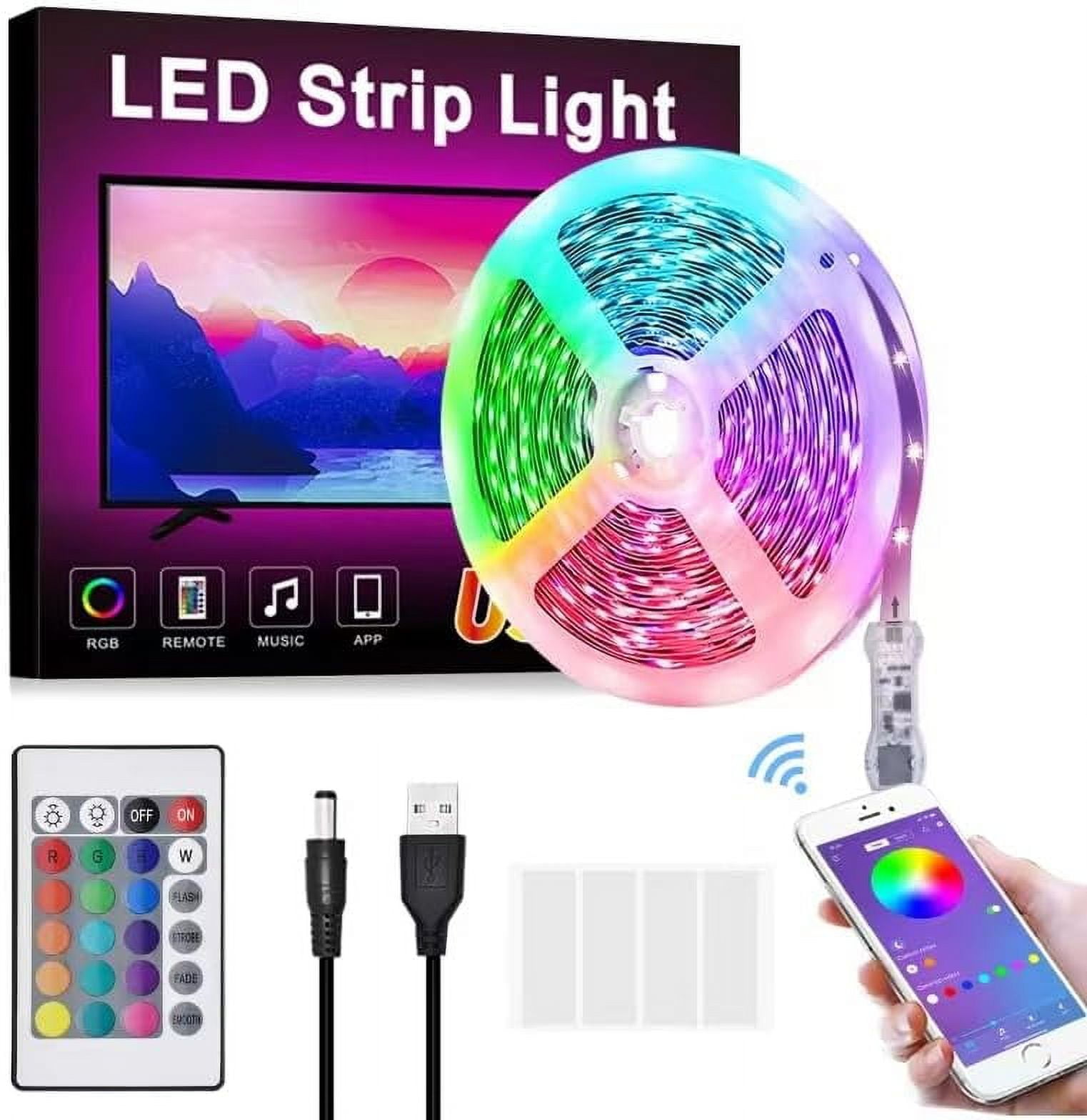 USB LED Light Strips,Smart LED Strip Lights for Bedroom16 Million ...
