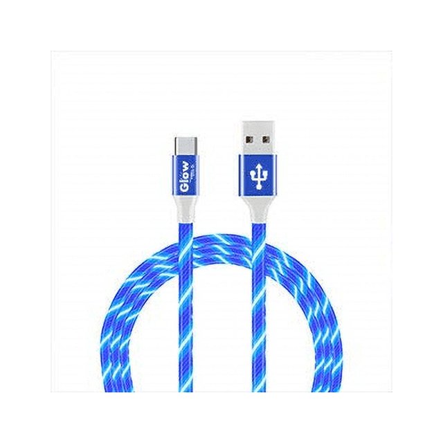 USB LED Light Up Cable USB-A to USB-C 3ft, Rapid Sync & Charging ...