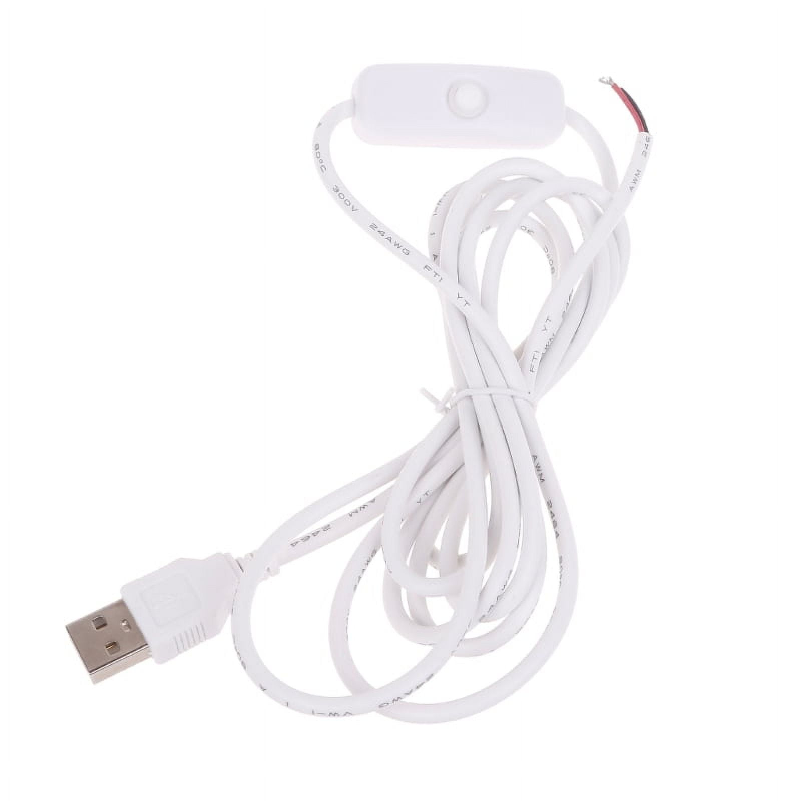 USB LED Strip Light Inline On/Off Switch Cable Convenient USB Power ...