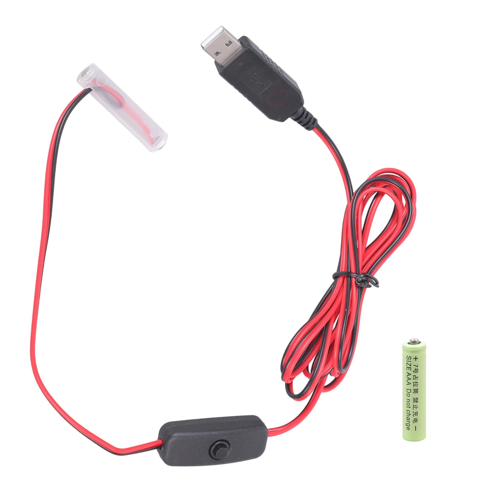 USB LR03 Elimination Replace Set 5V to 3V Power Supply Converter Cable ...