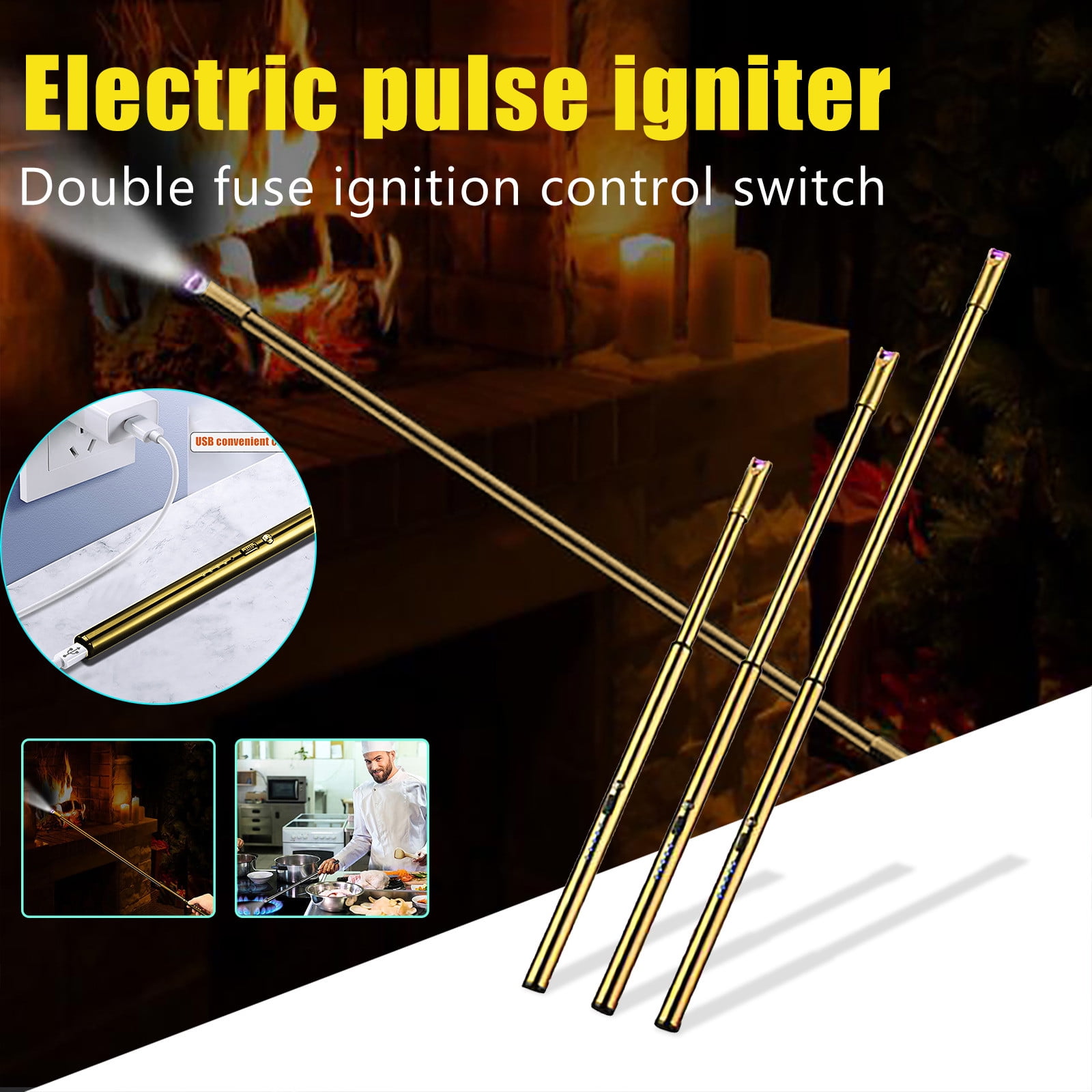 USB Lighter, Electric Arc Lighter Rechargeable USB Ignition for Camping ...