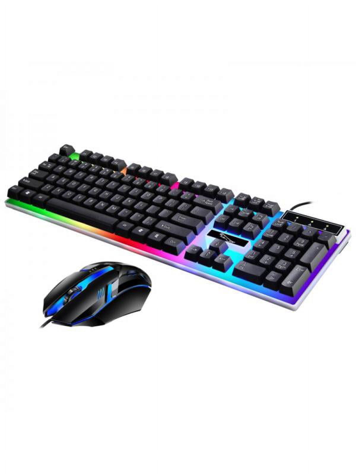 USB Llluminated Manipulator Keyboard and Mouse Kit Wired Keyboard and ...