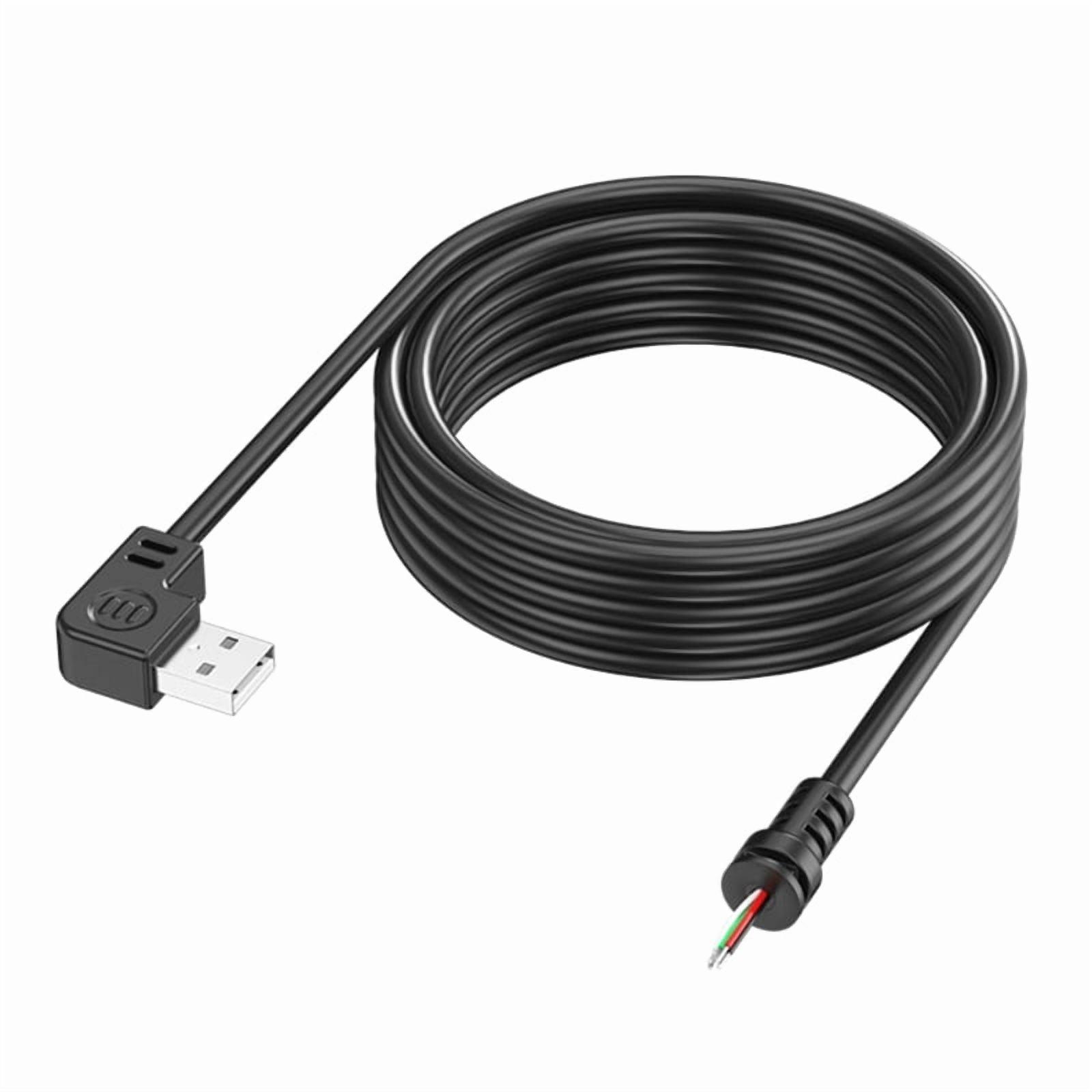 USB Male 4 Pin Bare Wire USB 2.0 4 Pin Pigtail Open End Power Data ...