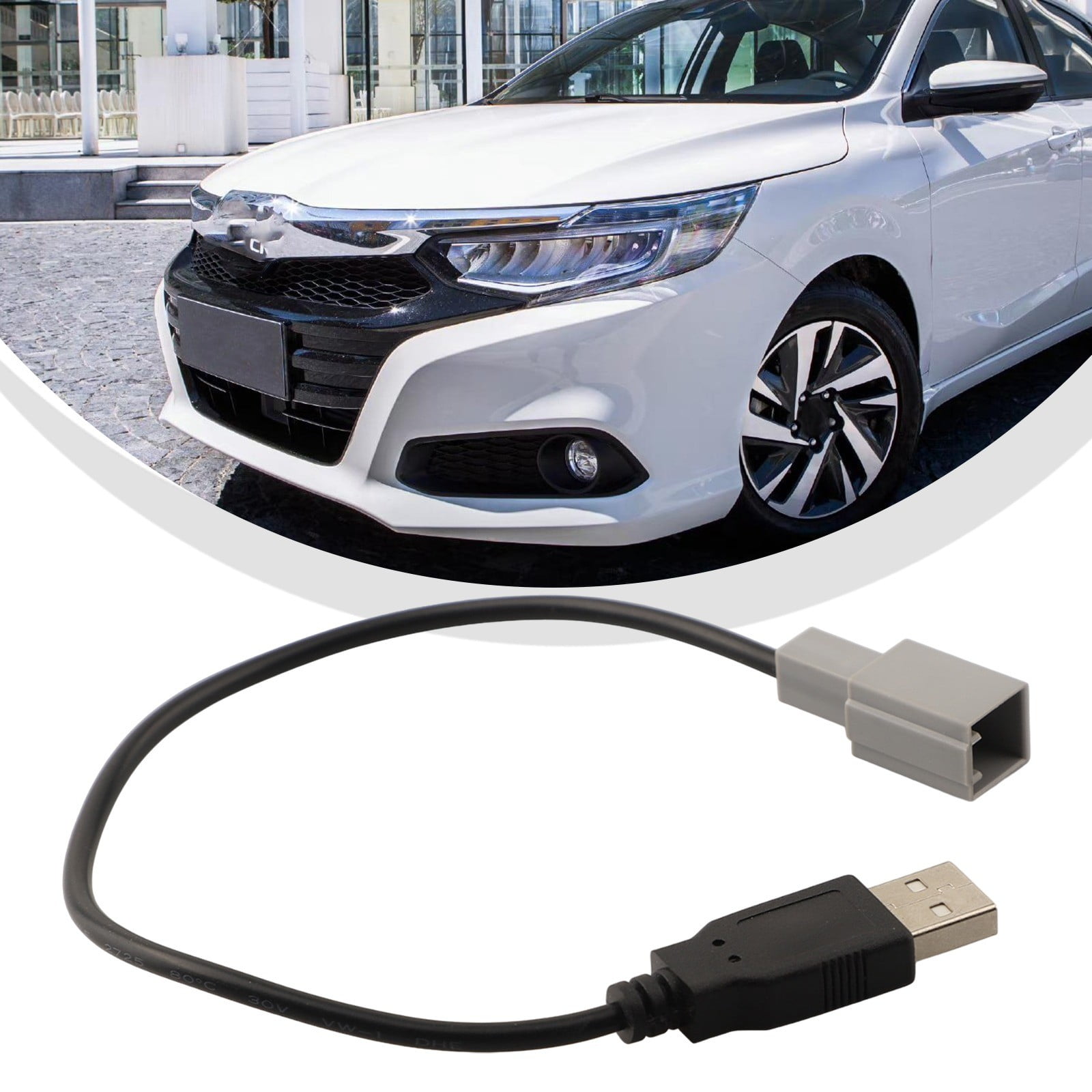 USB Male Adapter Cable for Compatible Car Stereo Models - Walmart.com