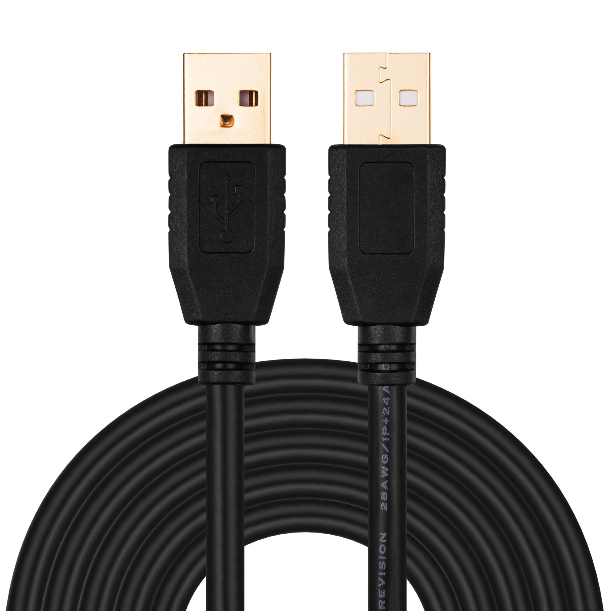 USB A to A Male Cable 40Ft, USB to USB Cable USB Male to Male Cable ...