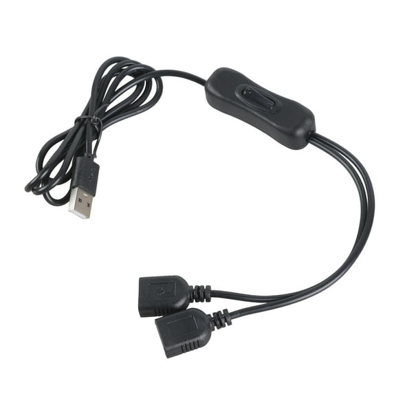 USB Male To Double Female Power Cable Switcher Control Fast Charging ...