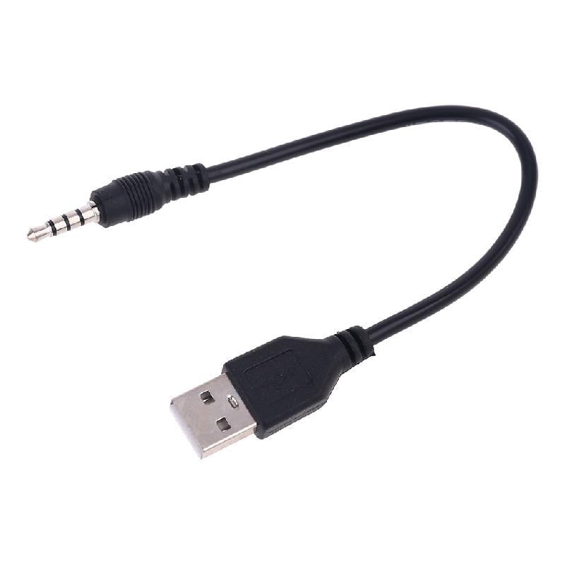 USB Male to 3.5mm Audio Stereo Headphone Jack Plug Cable For MP3 MP4 ...
