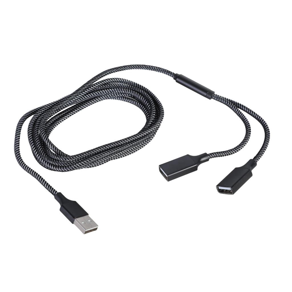 USB Male to Double Female Split Converter for Laptop Flash Drives with ...