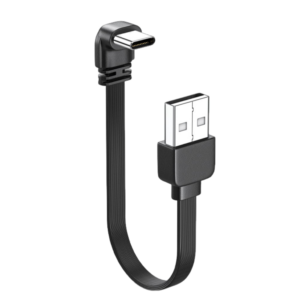 USB Male to Type C Extension Data Charging Cable Right Angle Type C USB ...