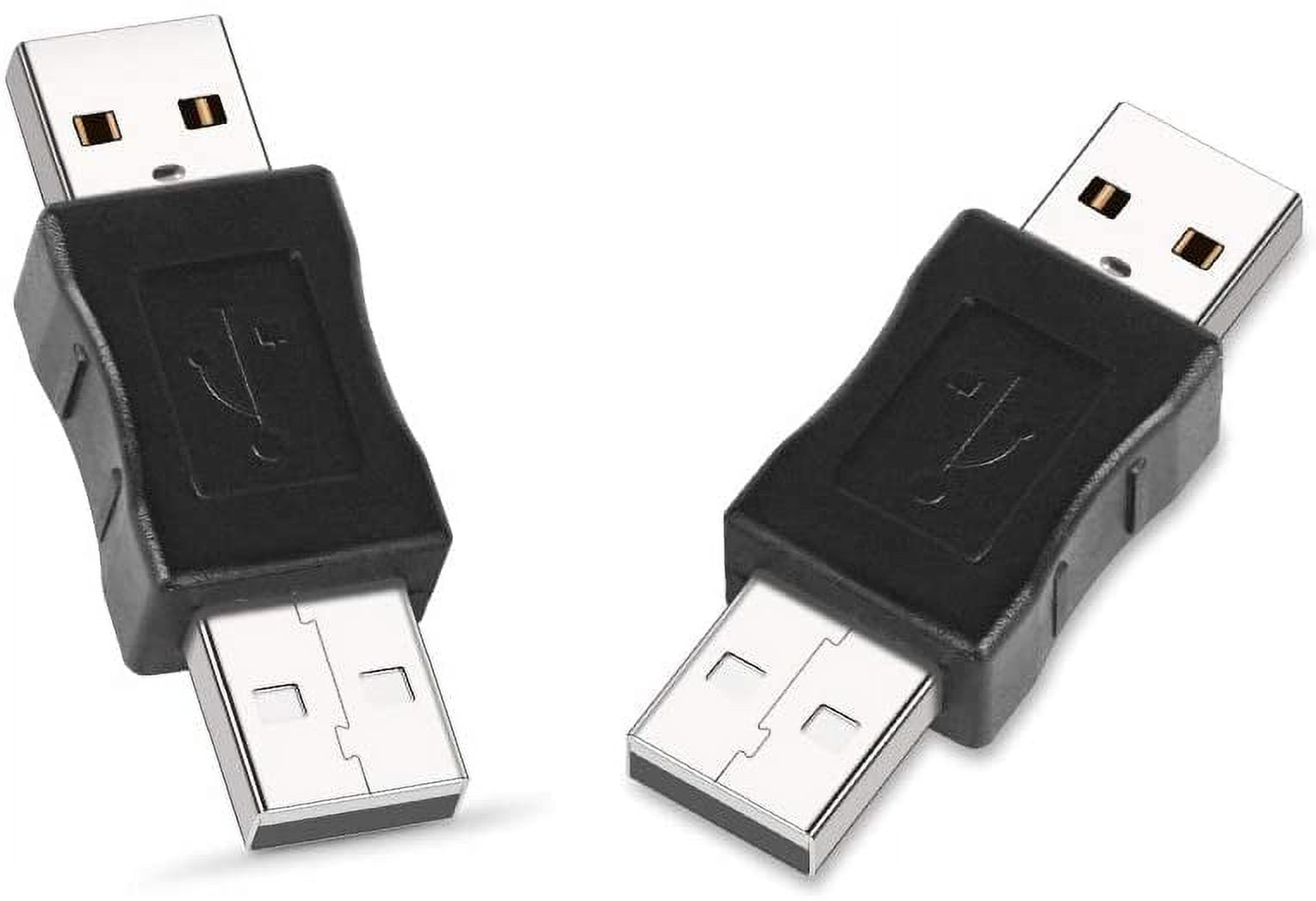 USB Male to USB Male Gender Changer Adapter Coupler Converter (2 Pack ...