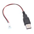 USB Male to XH2.54 2P Terminal Cable 2Core Power Supply Cable for Power ...