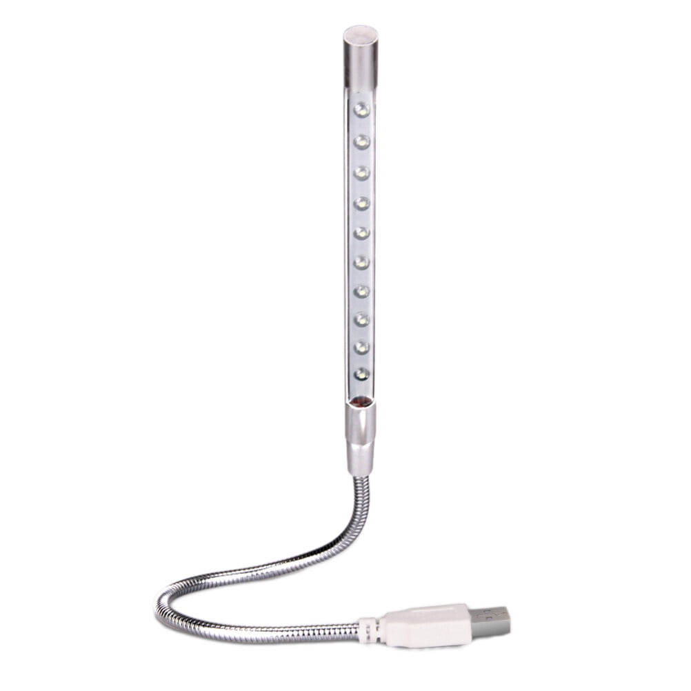 USB Metal 10 LED Night Lamp Table Lamp PC Laptop Lamp Protecting Eyes ...