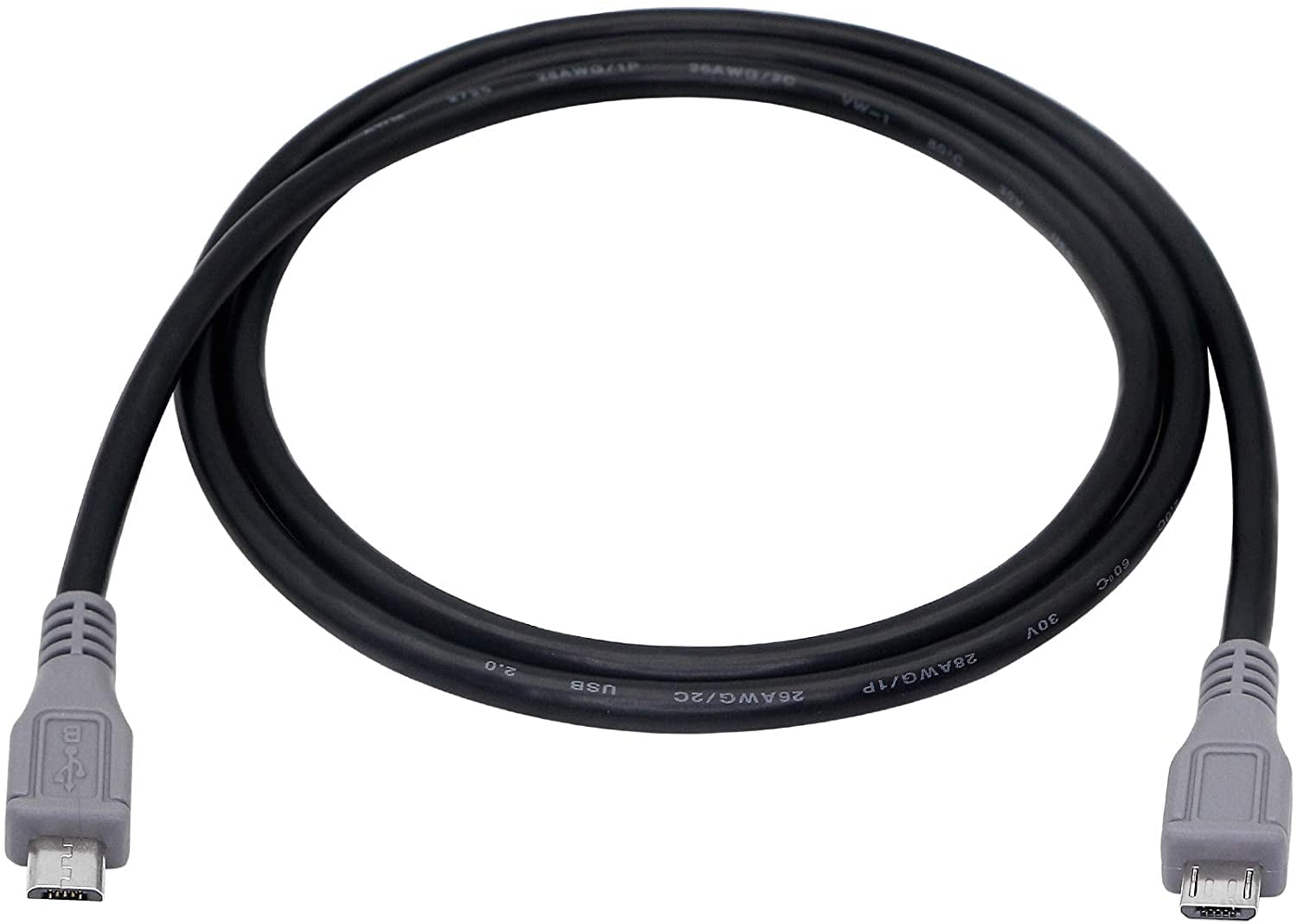 USB Micro Male to Micro Male OTG Adapter Cable (1m) - Walmart.com