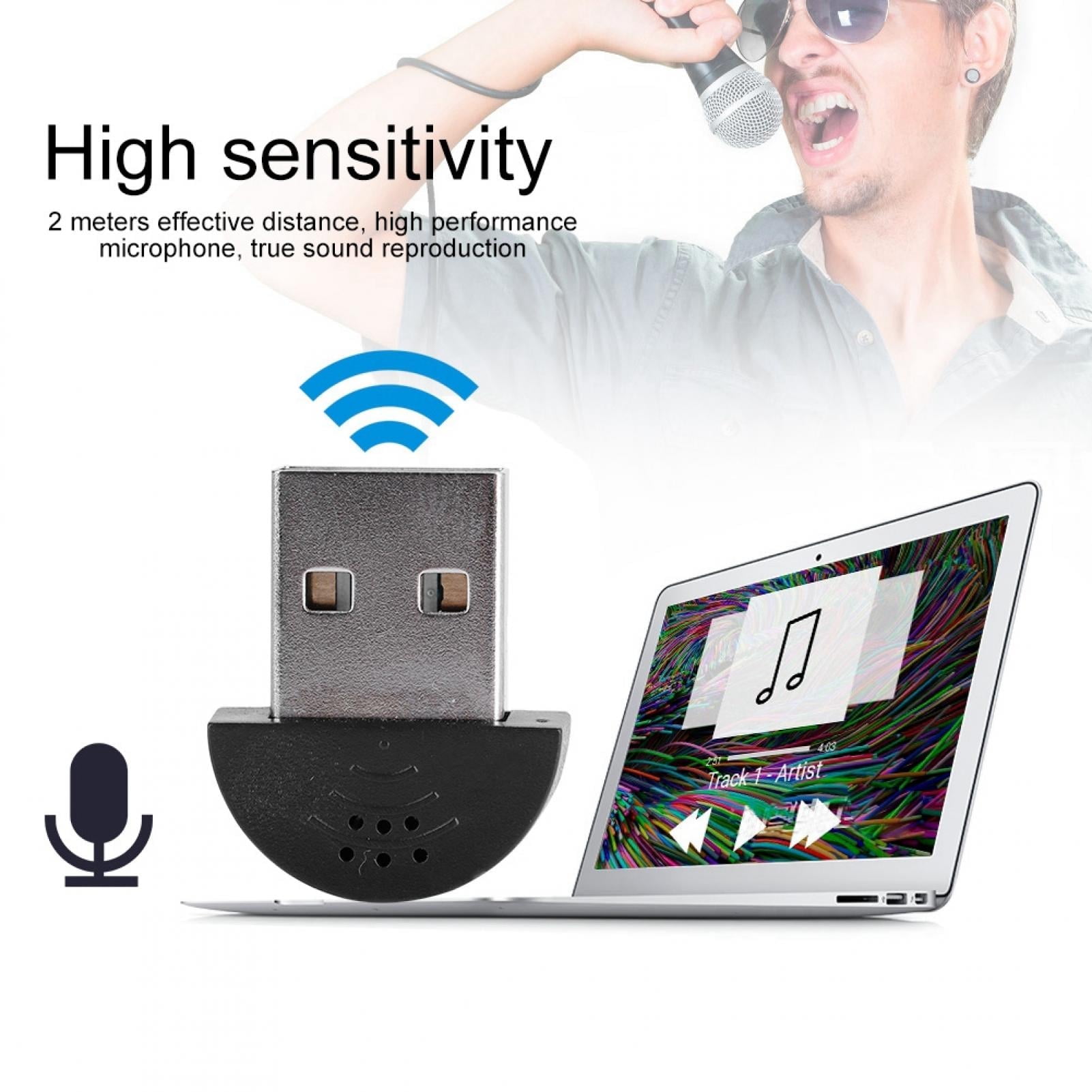 USB Microphone 2.0 Portable Noise Canceling Speech Computer Mic For ...